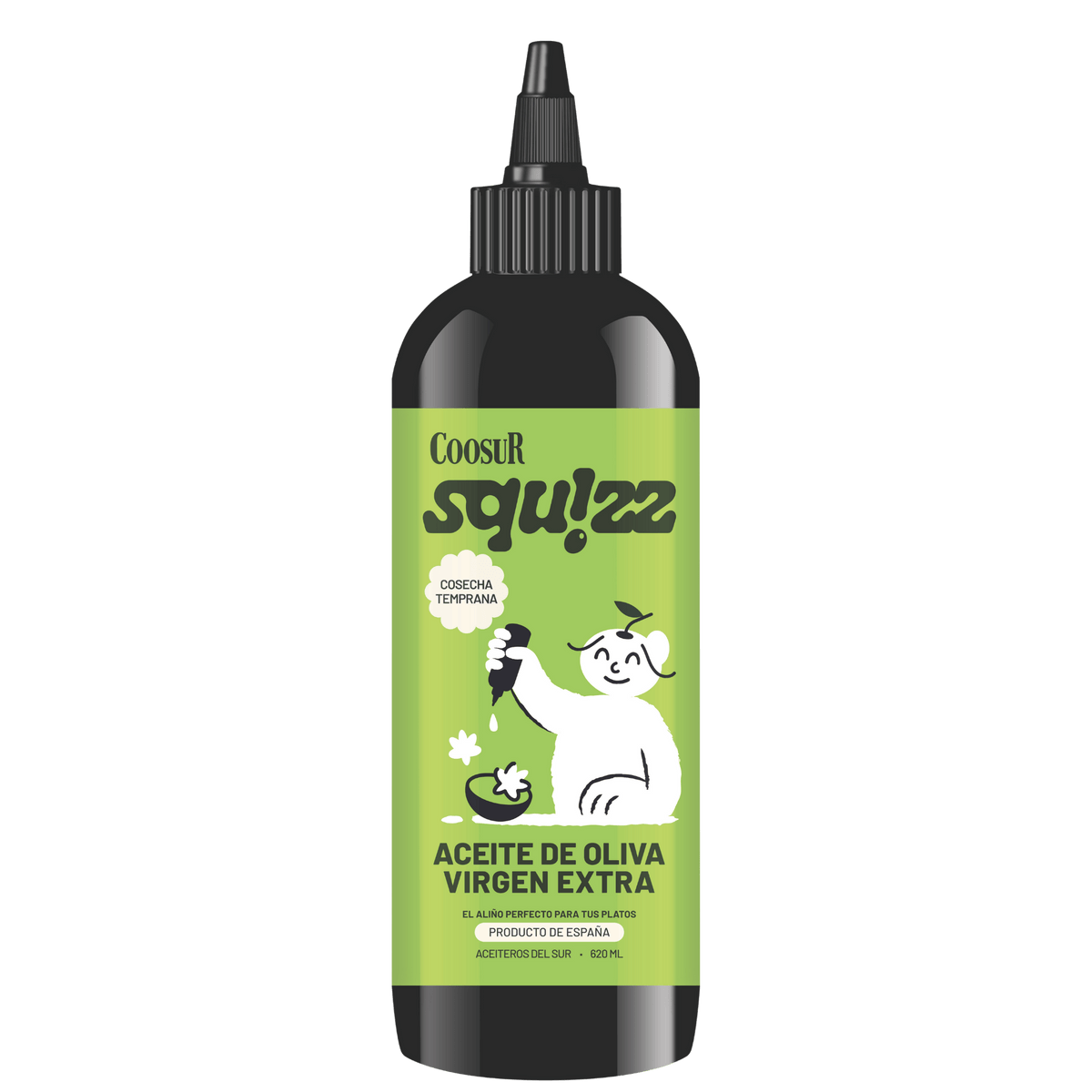 Aceite de Oliva Virgen Extra Cosecha temprana Coosur SQUIZZ 620ml